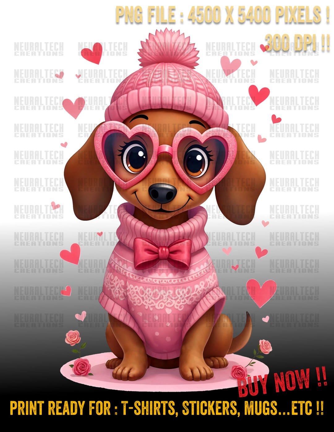 Valentine Dachshund Dog, Sausage Dog Png, Valentine's Day Dog Mom Png ...