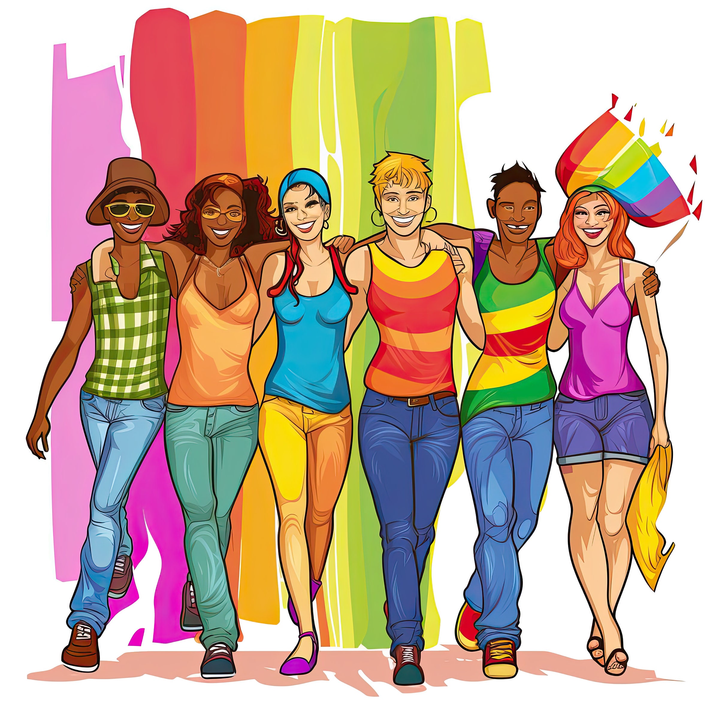 LGBT Png Bundle, Gay Pride Files Png Bundle, Lesbian Png, LGBT Rainbow ...