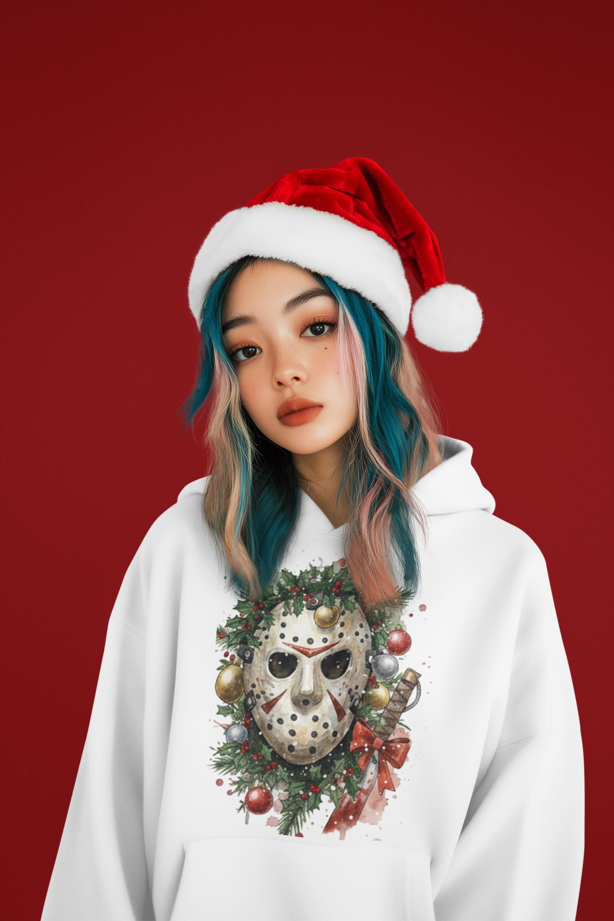 Horror Christmas Clipart PNG Bundle | Scary Movie Characters (digital ...