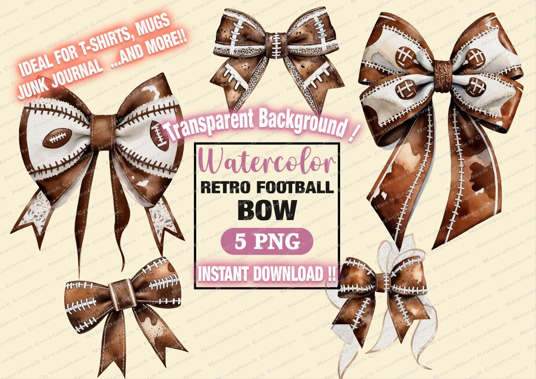 Retro Football Bow Png, Fall Coquette Bow PNG, Fall Football Shirt Png ...