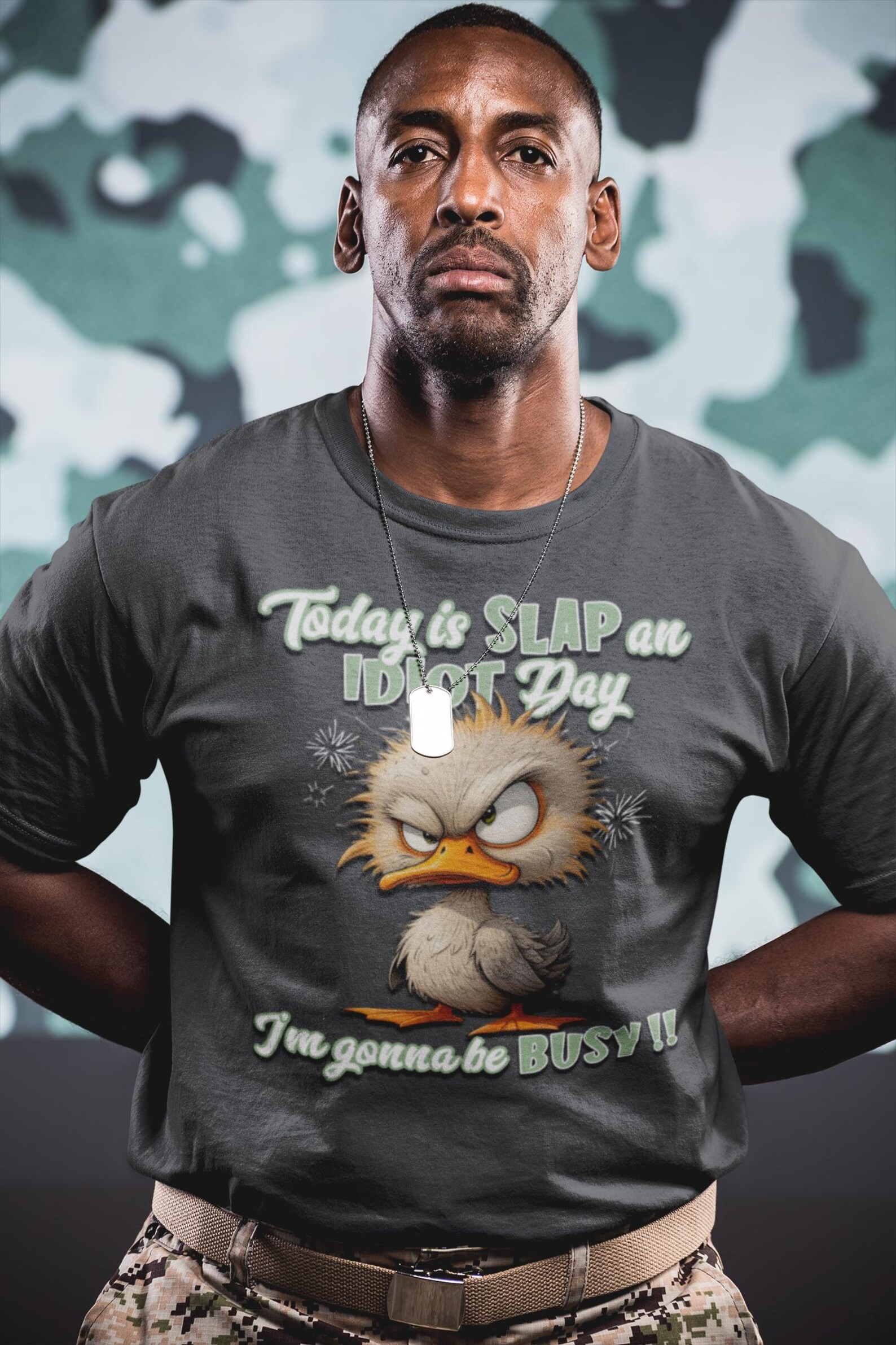 Today is Slap an Idiot Day PNG, Sublimation Design, Angry Duck, Funny ...
