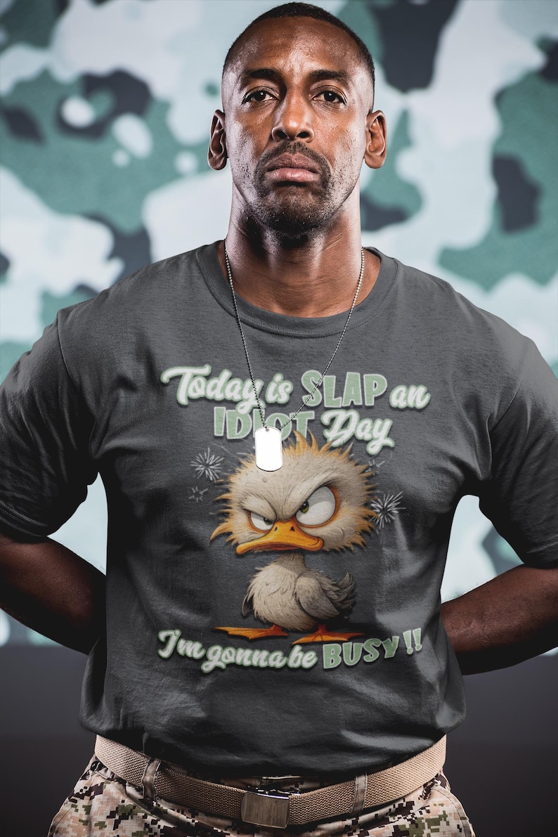 Today is Slap an Idiot Day PNG, Sublimation Design, Angry Duck, Funny ...