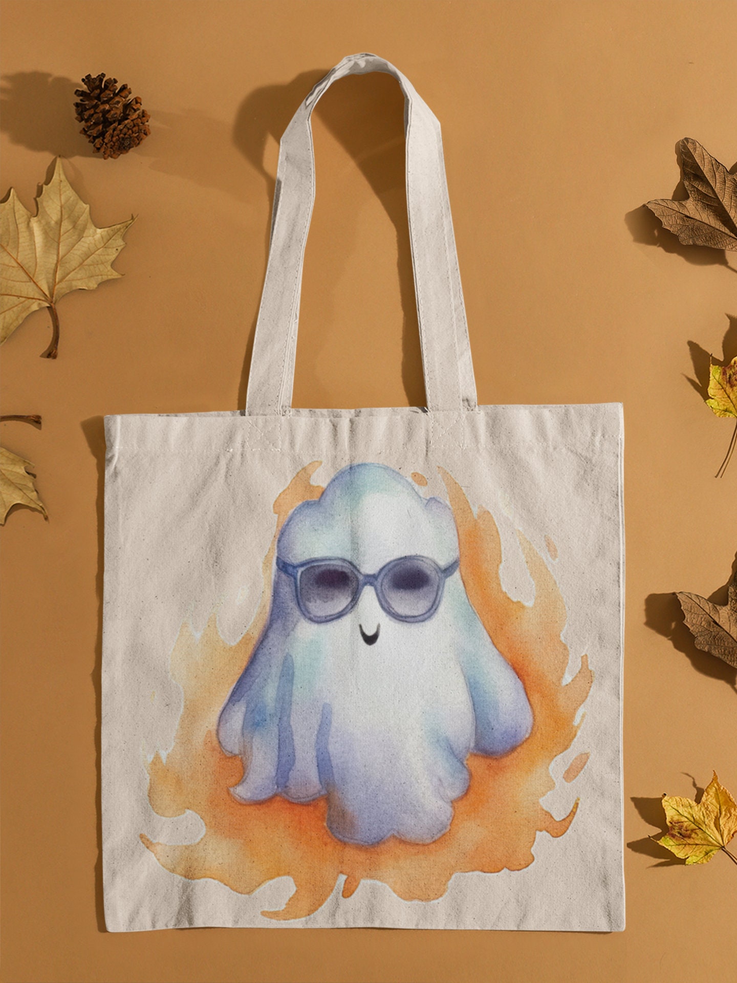 Spooky Halloween Ghost Clipart, Watercolor Clipart, Halloween PNG ...