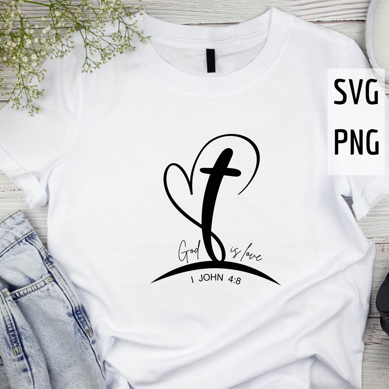 God is Love 1 John 4:8 | Svg | Png | Christian Svg Bundle ...