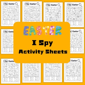 17-page I Spy Easter Activity Book for Kids: High-res, Editable & KDP ...