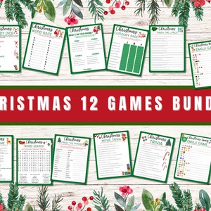 Printable Christmas Game Bundle | Christmas Family Games | Christmas ...