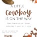 Cowboy Invitation, Wild West Birthday Invitation, Cowboy Printable ...