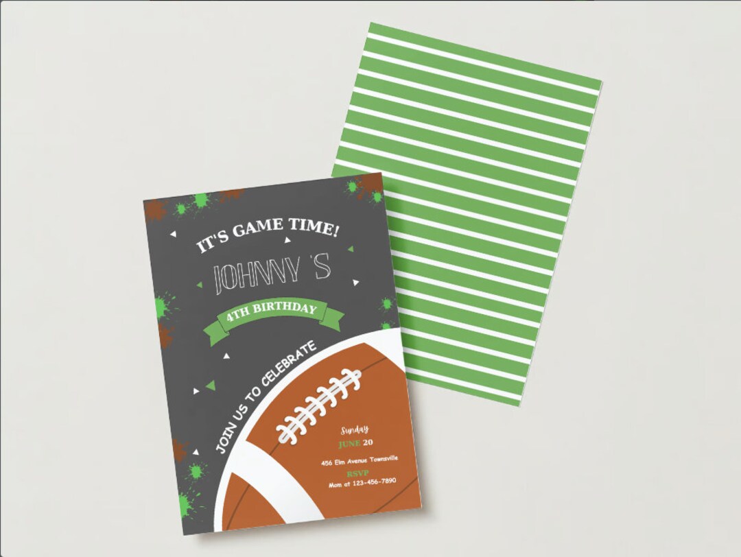 Editable Soccer Birthday Invitation Template, SOCCER Birthday Party ...