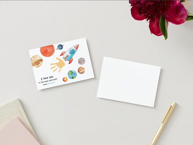 SPACE Happy Mother's Day Card Printable Mother's Day Card Mothers Day ...