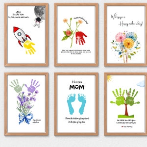 BUNDLE Handprint Craft Art, Printable Mothers Day, for Mom or Grandma ...