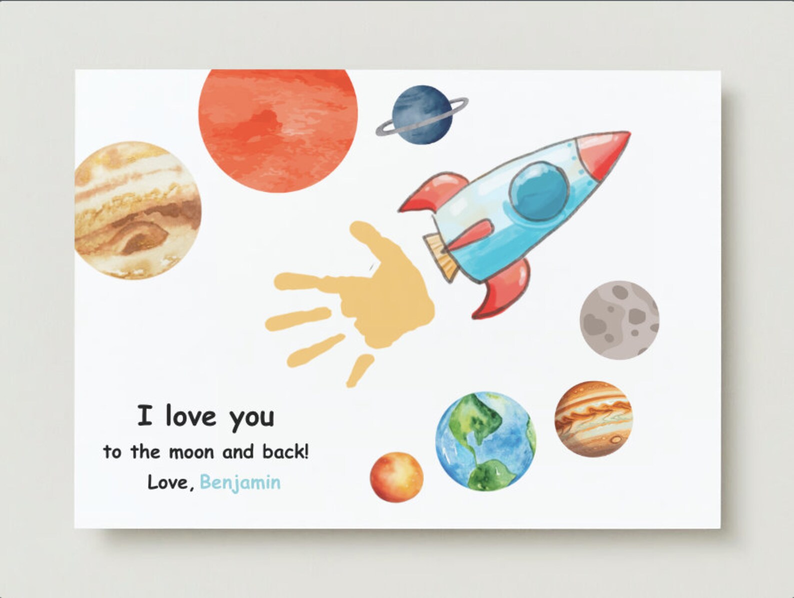 SPACE Happy Mother's Day Card Printable Mother's Day Card Mothers Day ...
