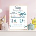 Baby Boy Birth Announcement Airplane Pilot Theme Nursery Wall Art ...