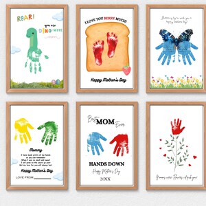 BUNDLE Handprint Craft Art, Printable Mothers Day, for Mom or Grandma ...