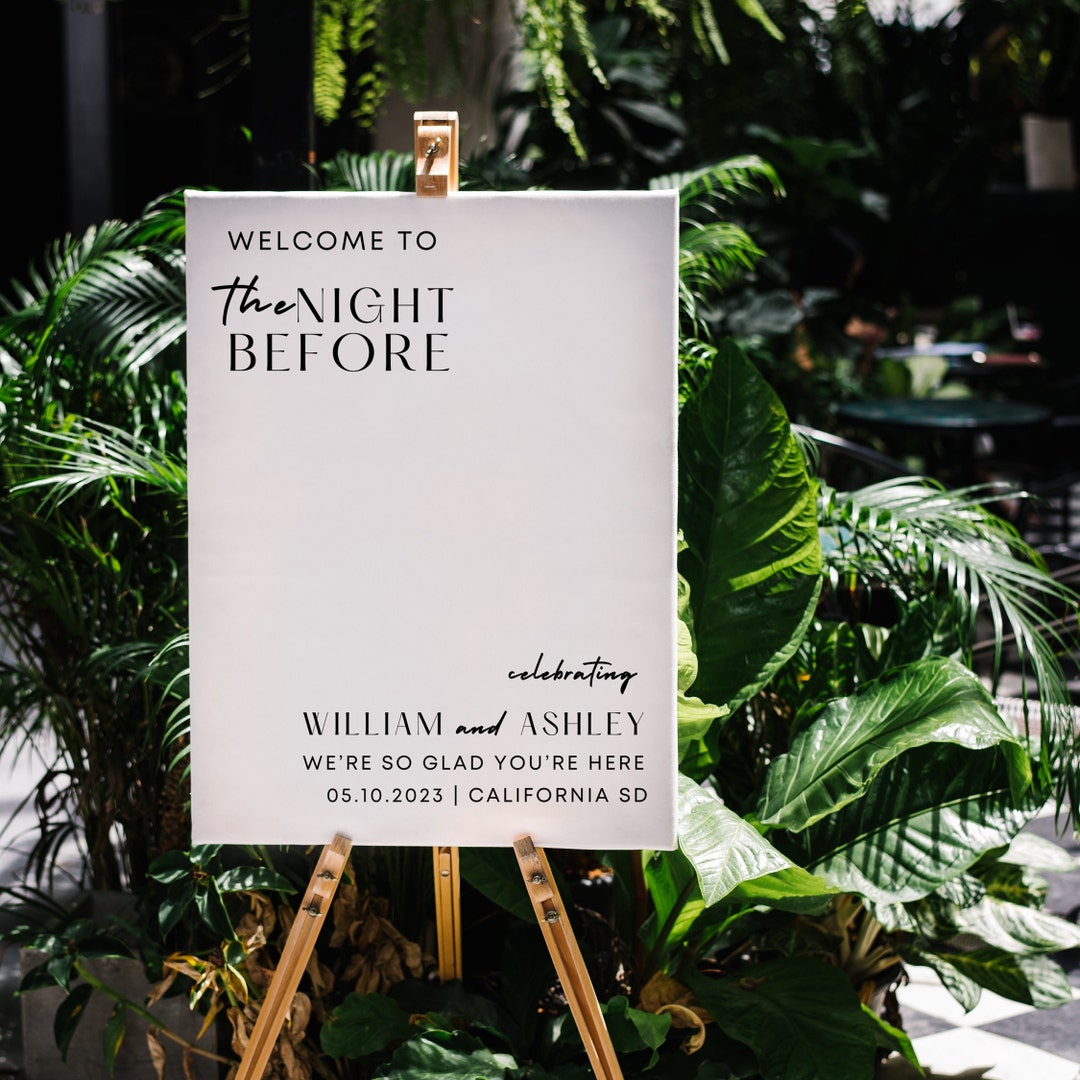 Rehearsal Dinner Welcome Sign Printable, Wedding Rehearsal Dinner ...