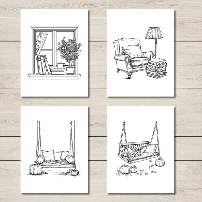 Comfort and Cozy Space Coloring Book | 50 Fun Pages | Bold and Relaxing ...