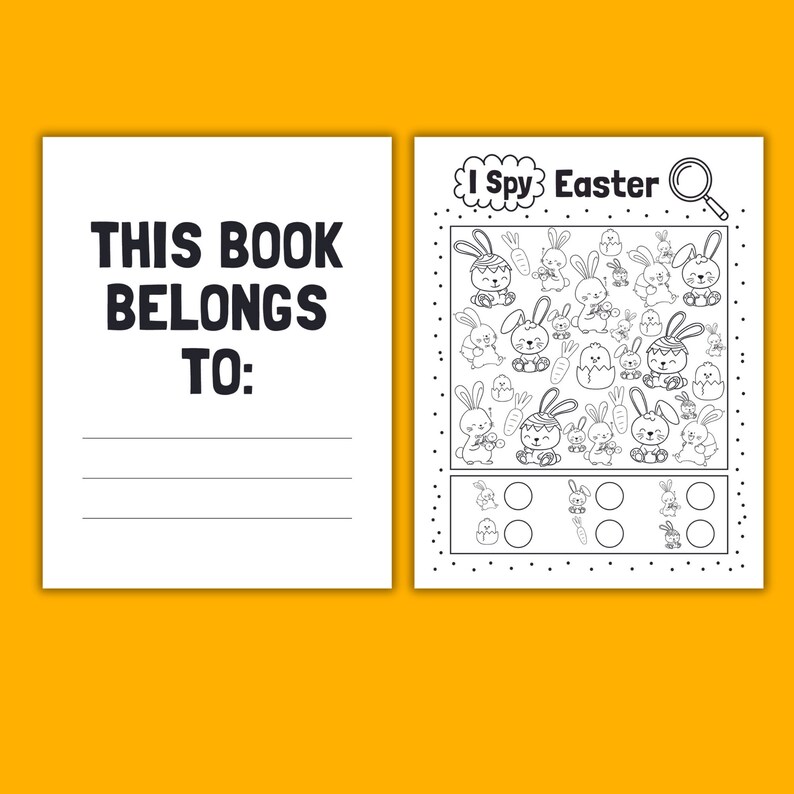 17-page I Spy Easter Activity Book for Kids: High-res, Editable & KDP ...