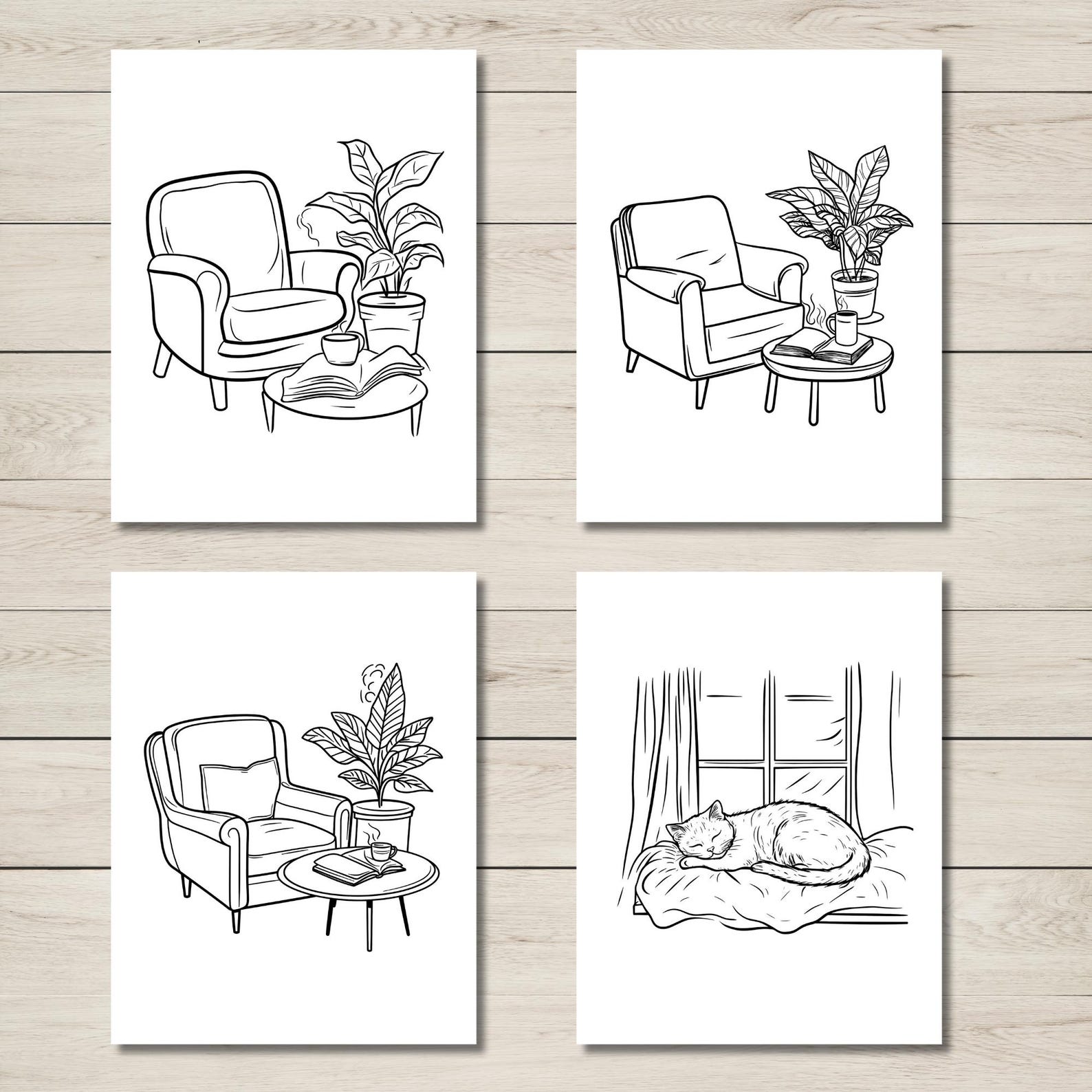Comfort and Cozy Space Coloring Book | 50 Fun Pages | Bold and Relaxing ...