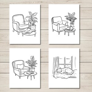 Comfort and Cozy Space Coloring Book | 50 Fun Pages | Bold and Relaxing ...