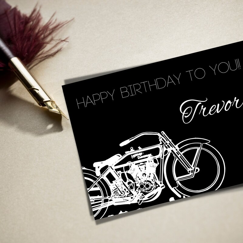 Motorcycle Birthday - Etsy