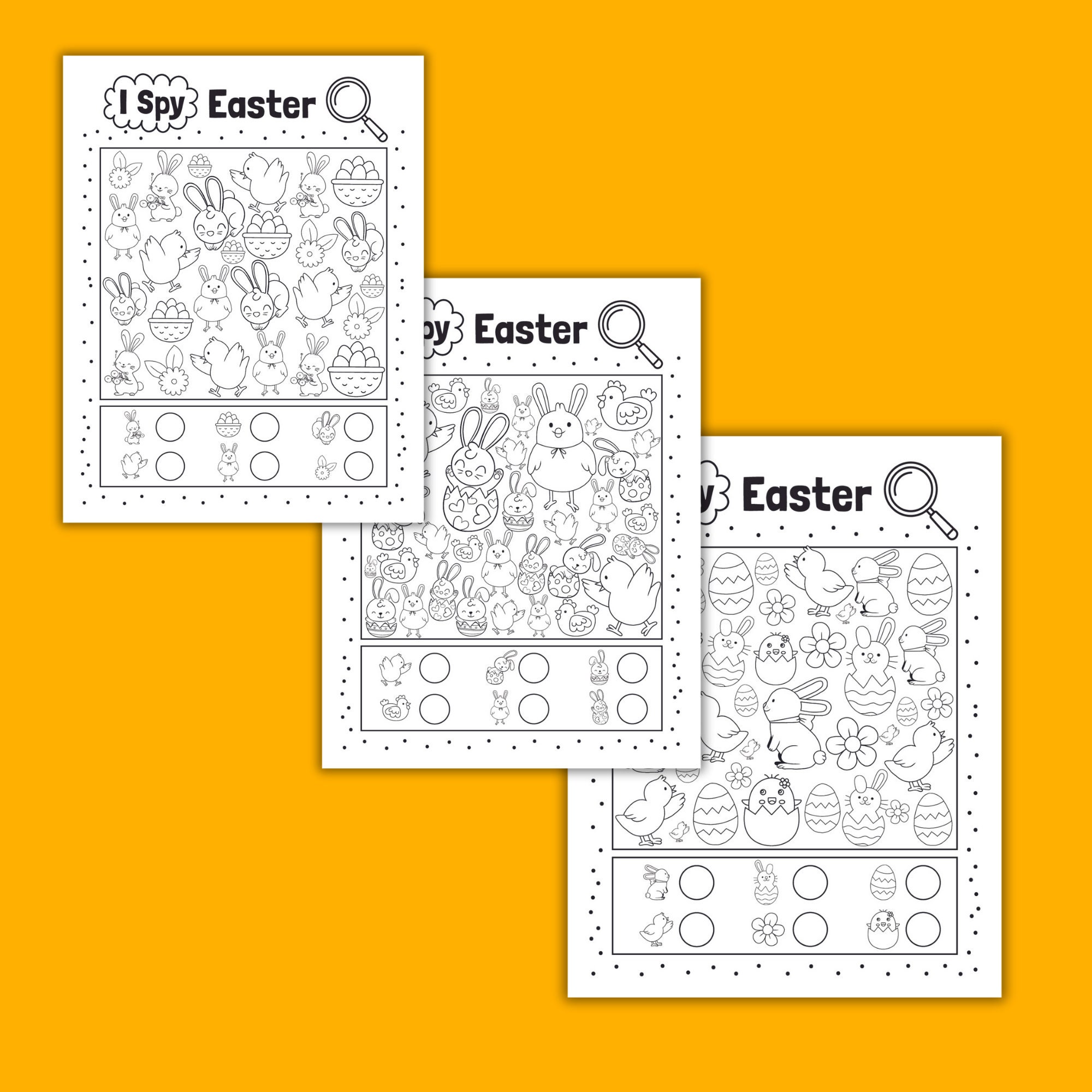 17-page I Spy Easter Activity Book for Kids: High-res, Editable & KDP ...