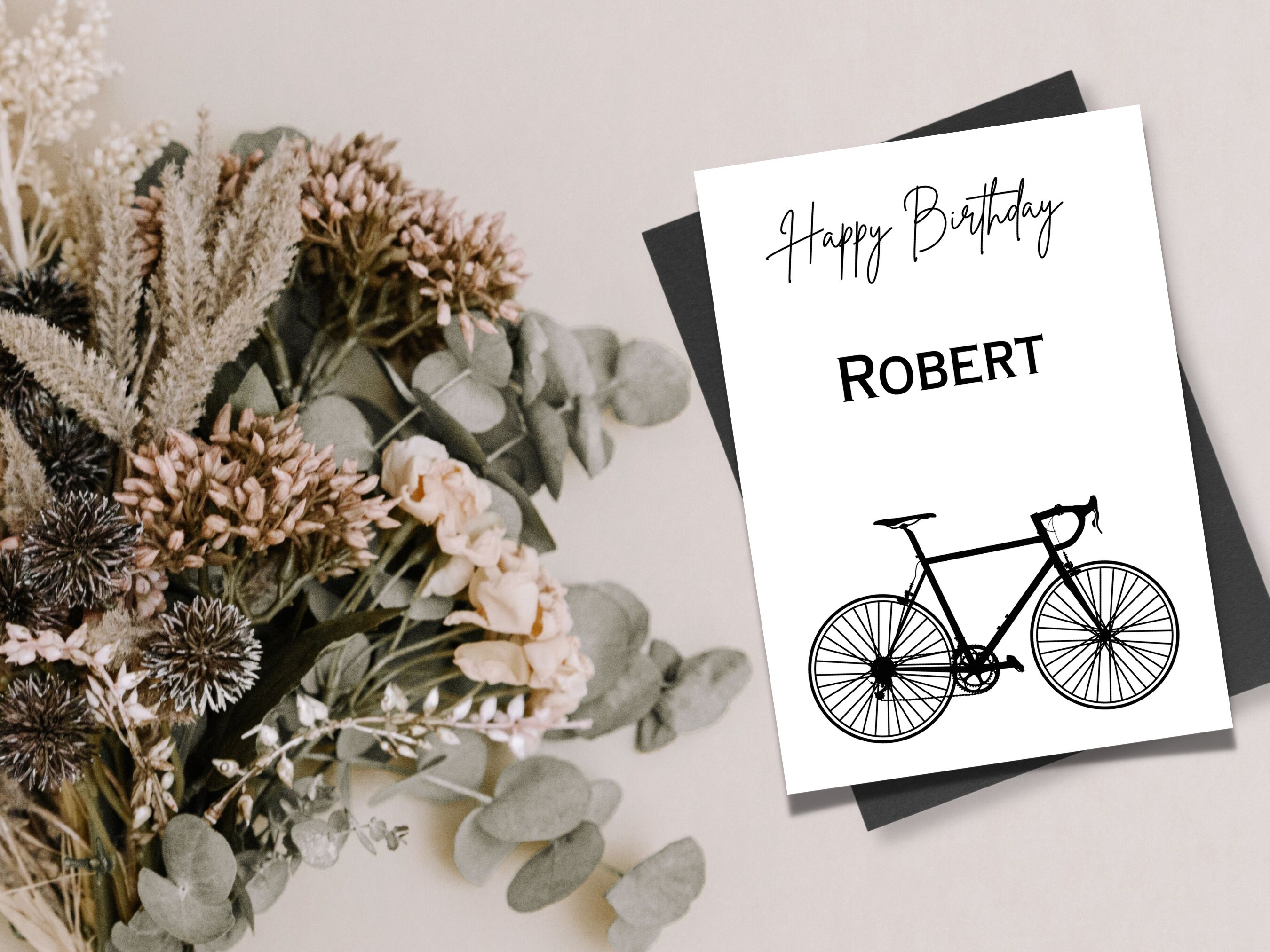Bike Birthday Greeting Card, Bicycle Card, Bicycles Greeting Card ...