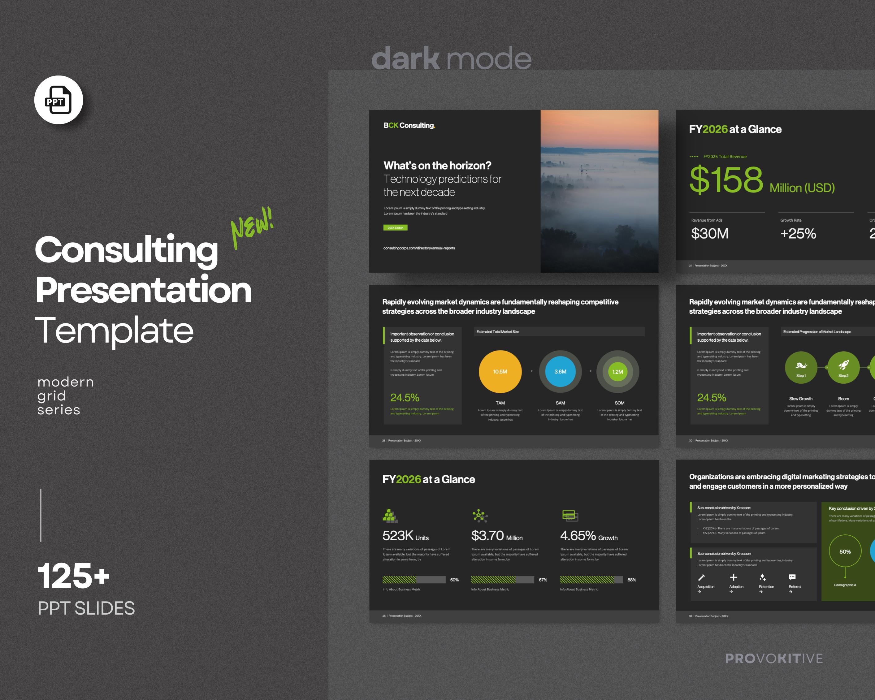NEW! Consulting Presentation & Toolbox | Professional Layouts + Color ...