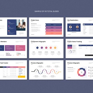 Project Kick-off & Status Report Deck | Project Management | Corporate ...