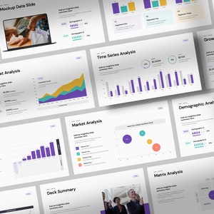 Data Analytics Powerpoint Template (secondary Colors) | Business Analysis PPT | Editable Charts ...
