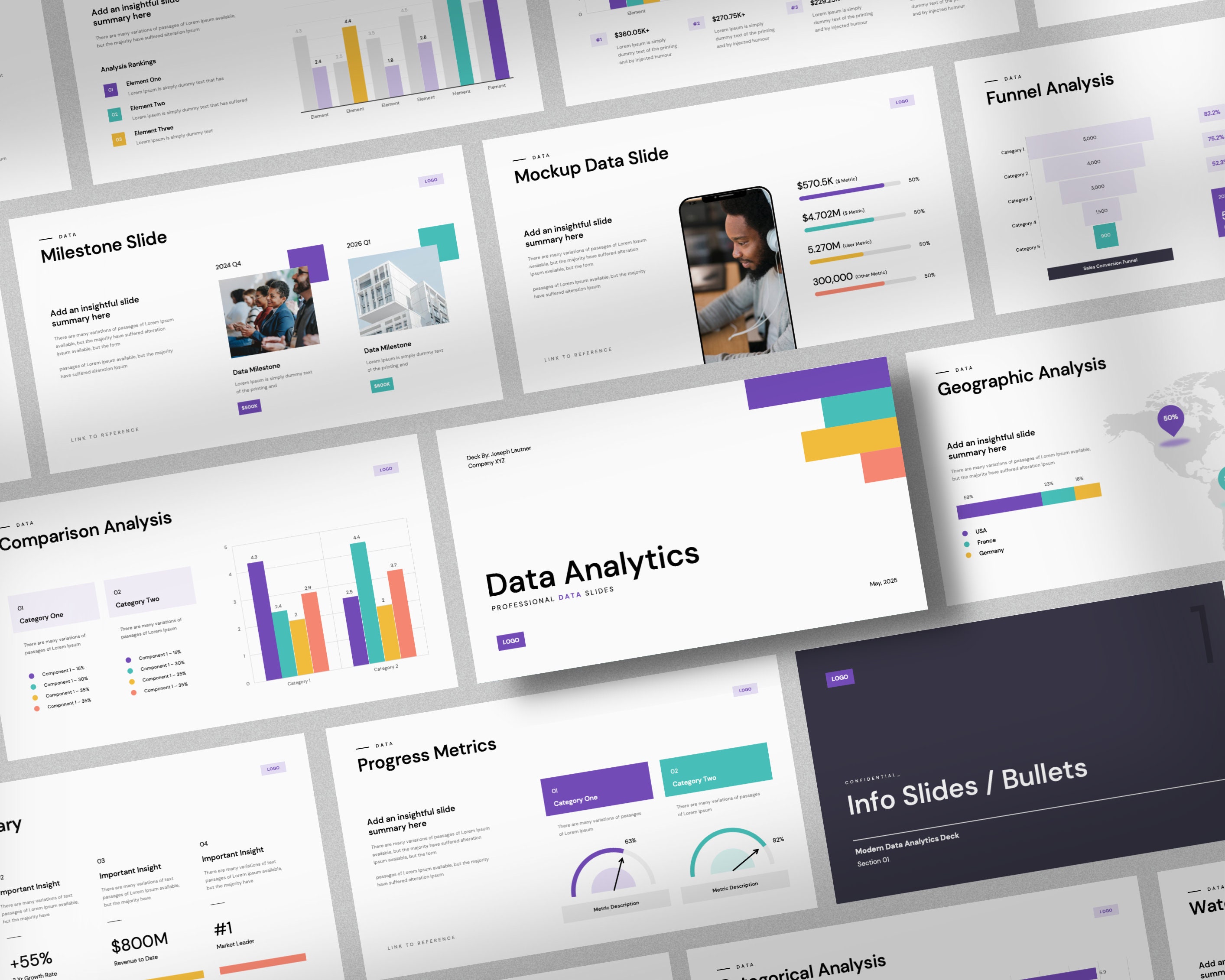Data Analytics Powerpoint Template (secondary Colors) | Business ...