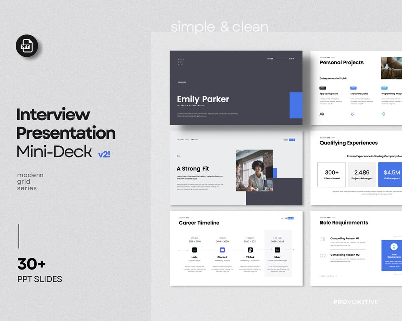 Job Interview Deck | Powerpoint Template | PPT Template | Job Search ...
