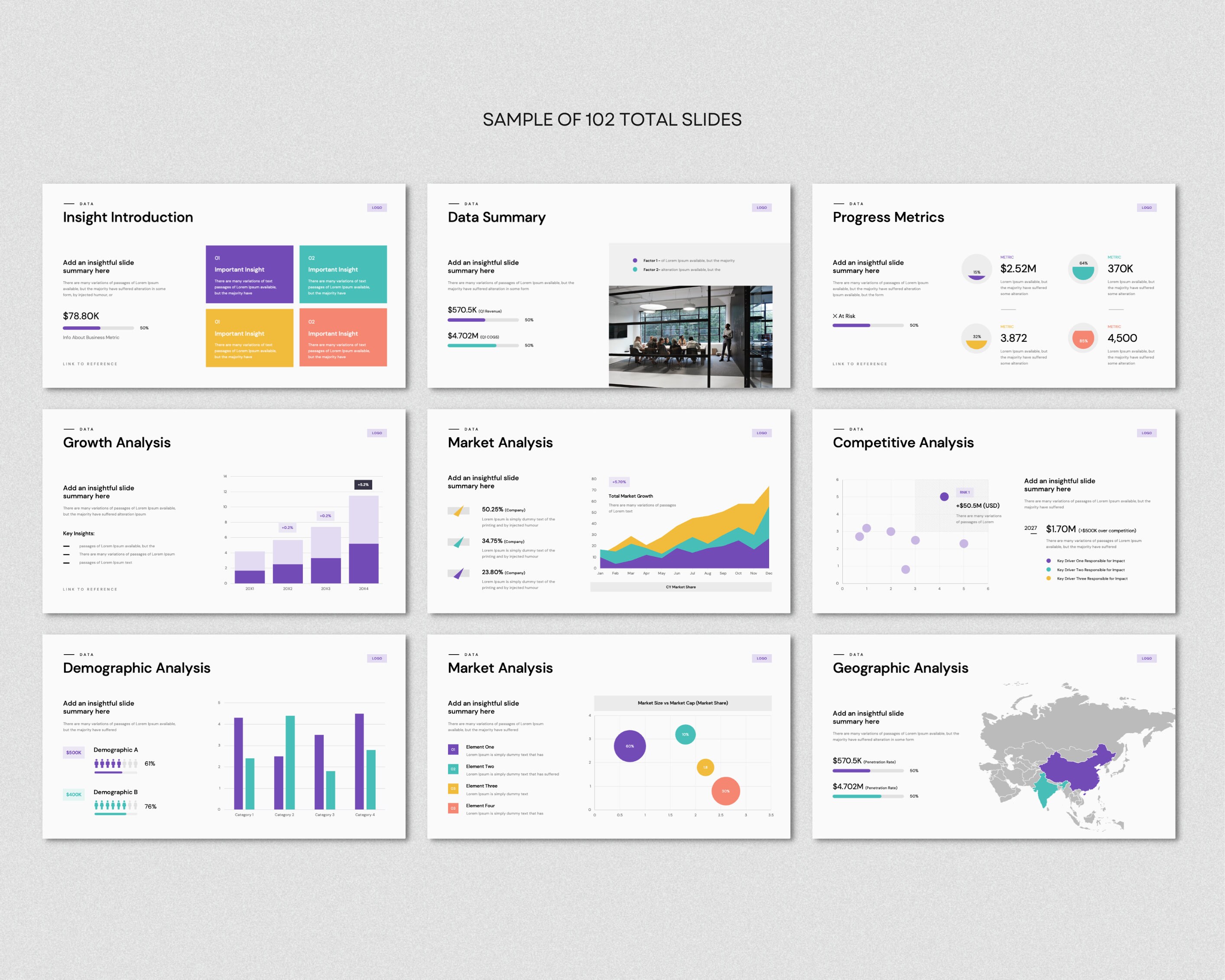 Data Analytics Powerpoint Template secondary Colors Business