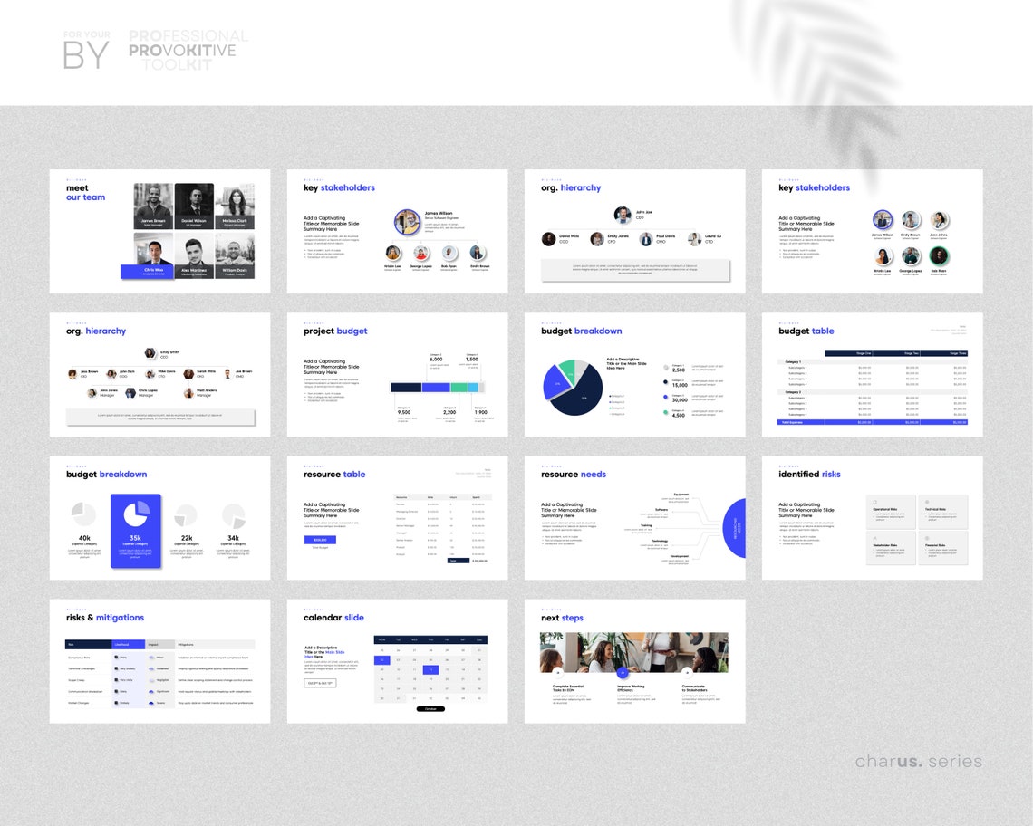 Charus. Project Kick-off Deck Project Management Slide Template ...
