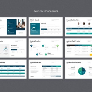 Project Kick-off & Status Report Deck | Project Management | Corporate ...