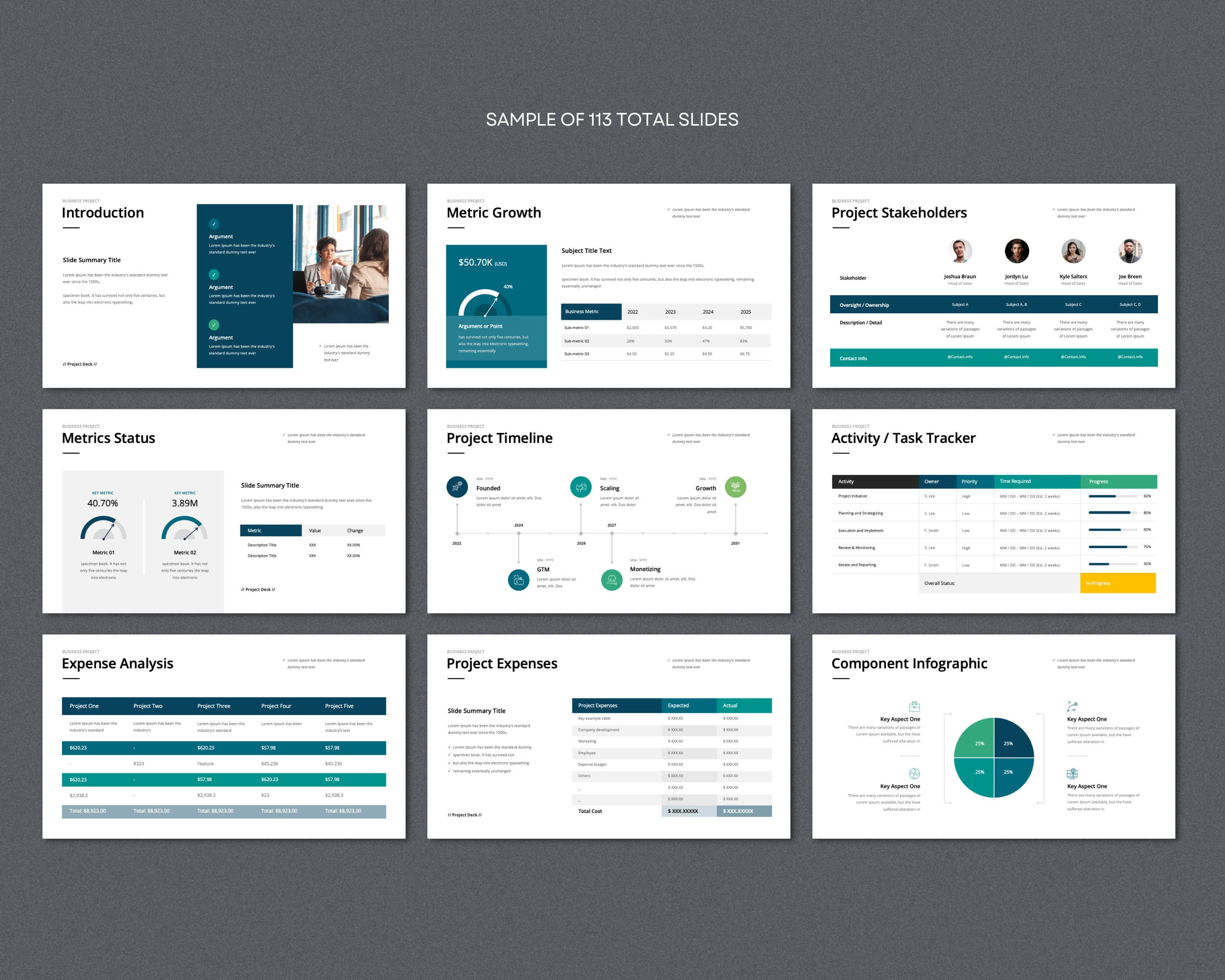 Project Kick-off & Status Report Deck | Project Management | Corporate ...
