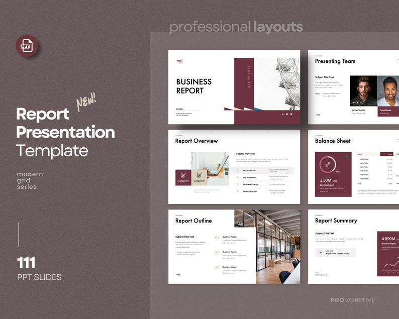 Business Report Powerpoint Presentation | Animated PPT Template ...