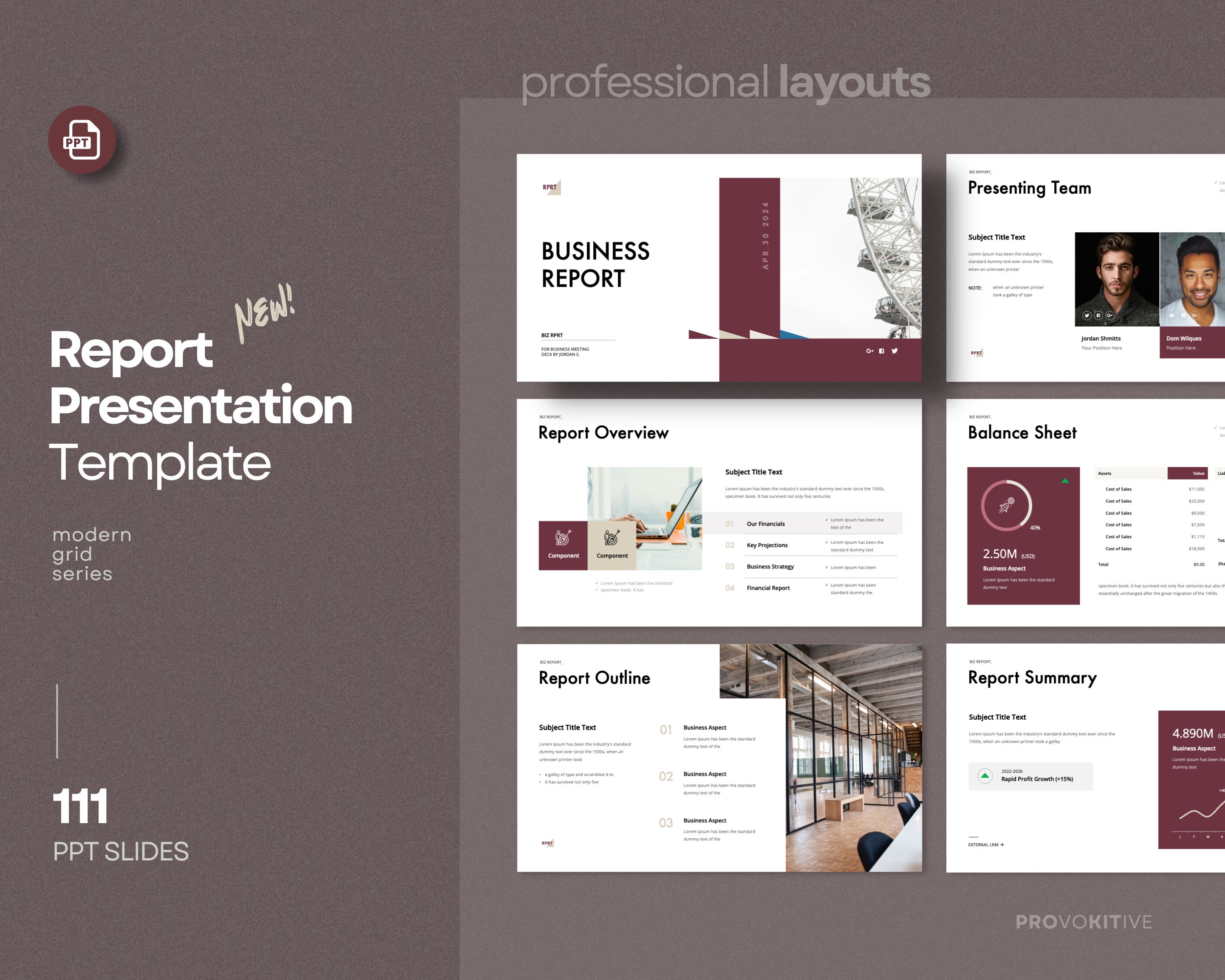 Business Report Powerpoint Presentation | Animated PPT Template ...