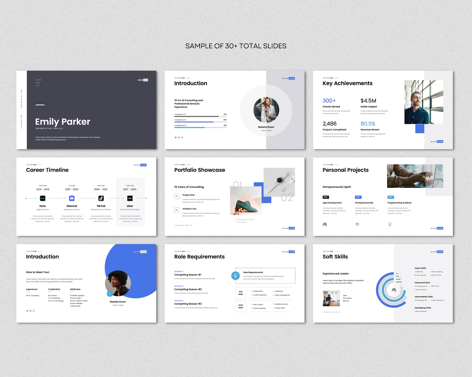 Job Interview Deck Powerpoint Template Ppt Template Job Search