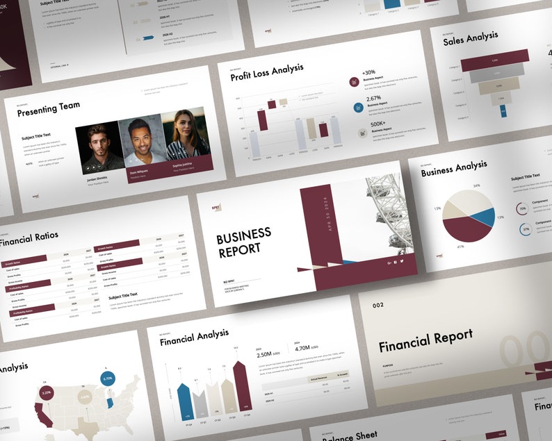 Business Report Powerpoint Presentation | Animated PPT Template ...