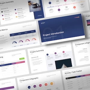 Project Kick-off & Status Report Deck | Project Management | Corporate ...