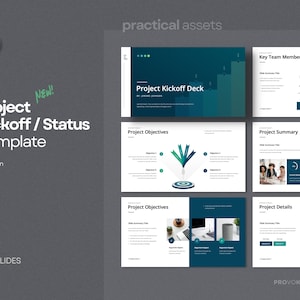 Project Kick-off & Status Report Deck | Project Management | Corporate ...