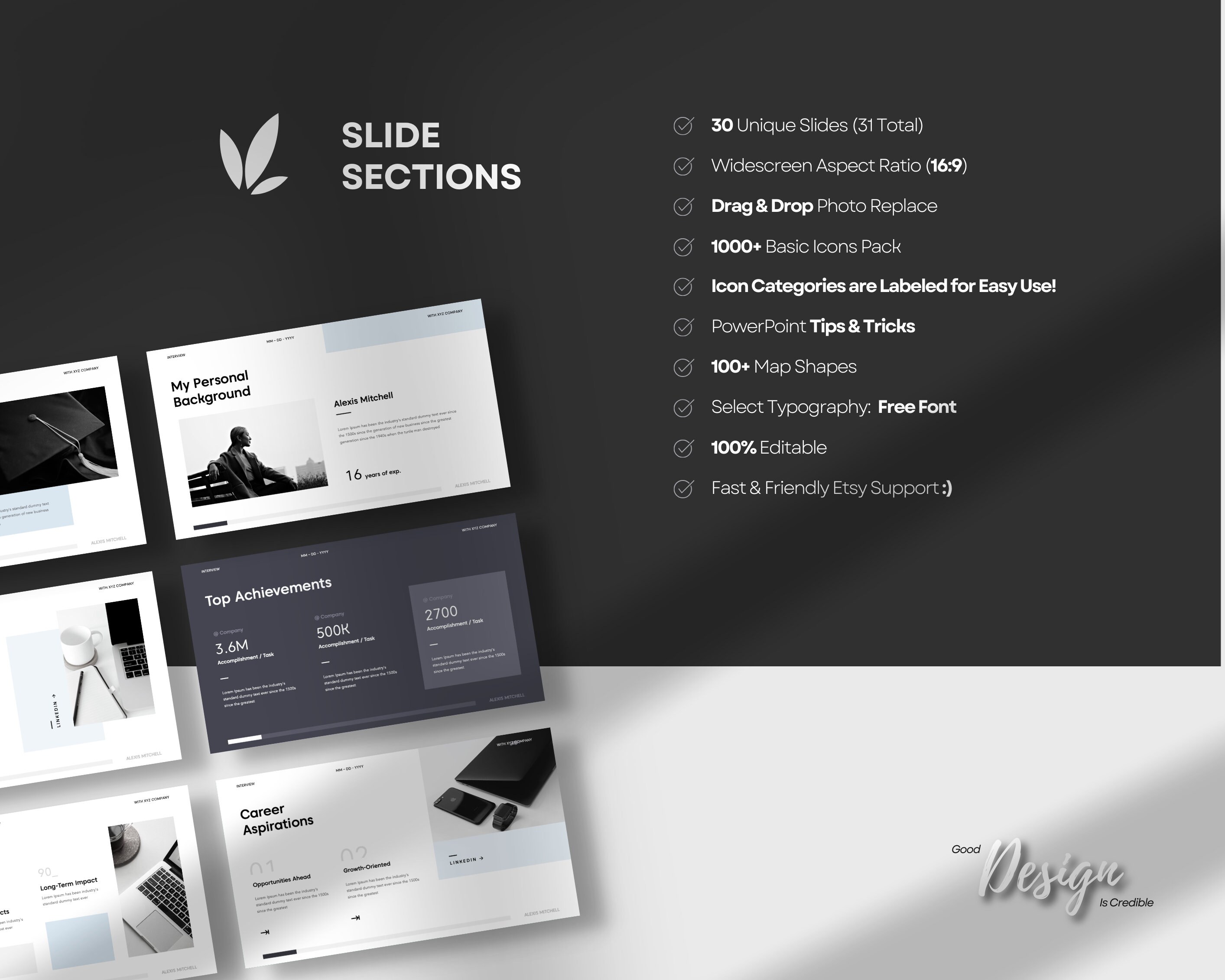 Minimalist Job Interview Powerpoint Template (light Blue Tint) | Job ...