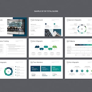 Project Kick-off & Status Report Deck | Project Management | Corporate ...