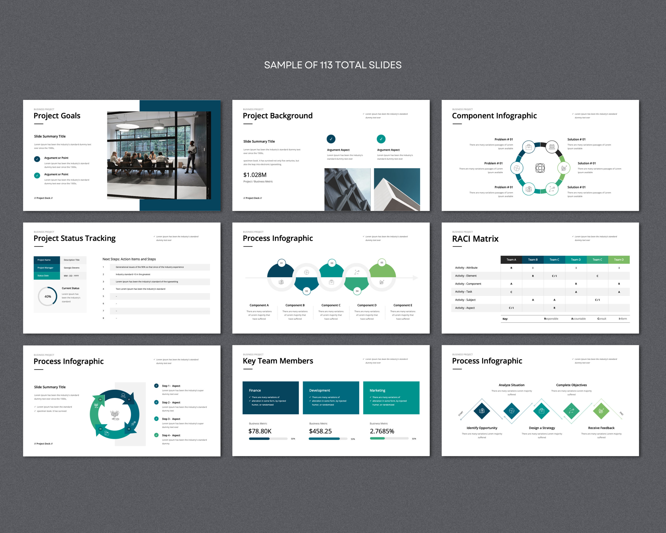 Project Kick-off & Status Report Deck | Project Management | Corporate ...