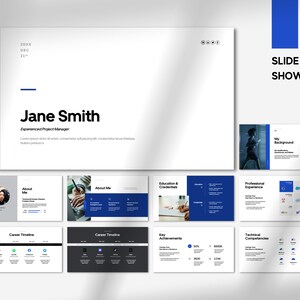 Job Interview Deck Powerpoint Template PPT Template Job Search Resource ...