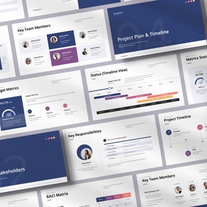 Project Kick-off & Status Report Deck | Project Management | Corporate ...