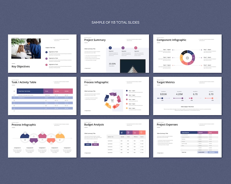 Project Kick-off & Status Report Deck | Project Management | Corporate ...