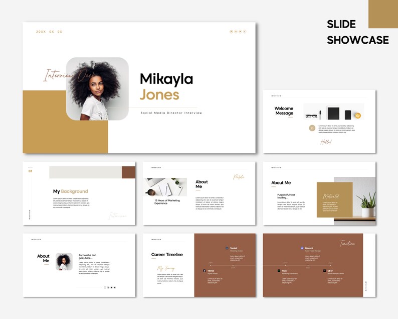 Job Interview Deck Powerpoint Template PPT Template Job - Etsy