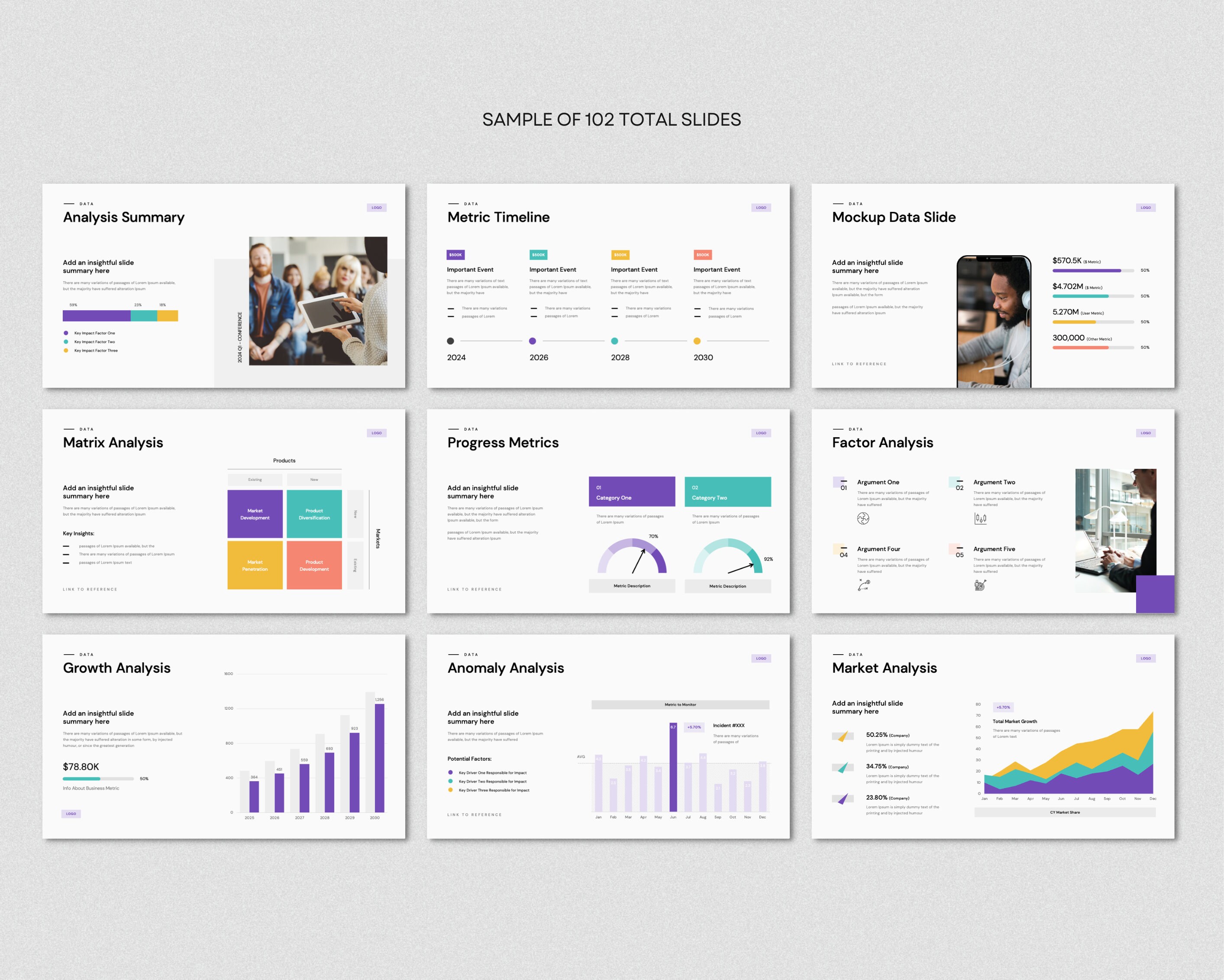 Data Analytics Powerpoint Template secondary Colors Business