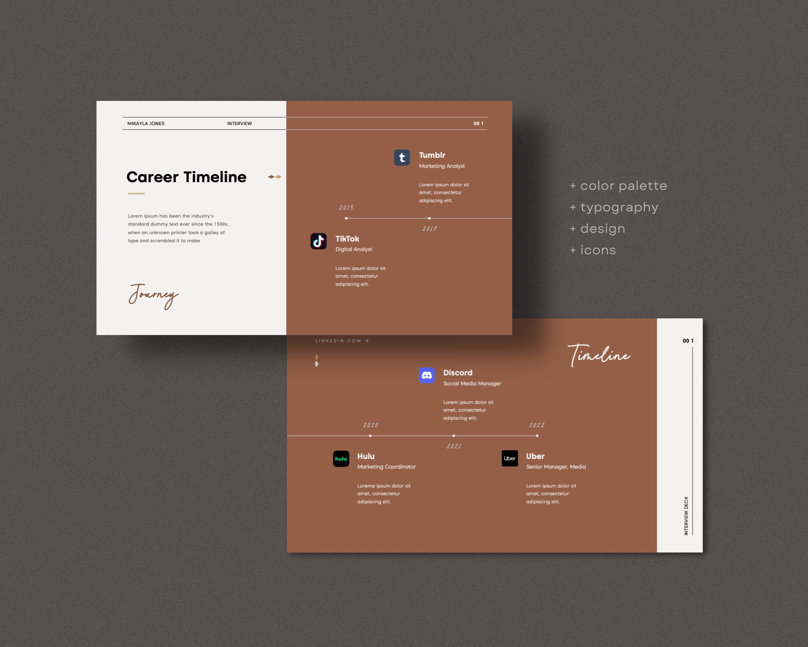 Job Interview Deck Powerpoint Template Ppt File Job Search