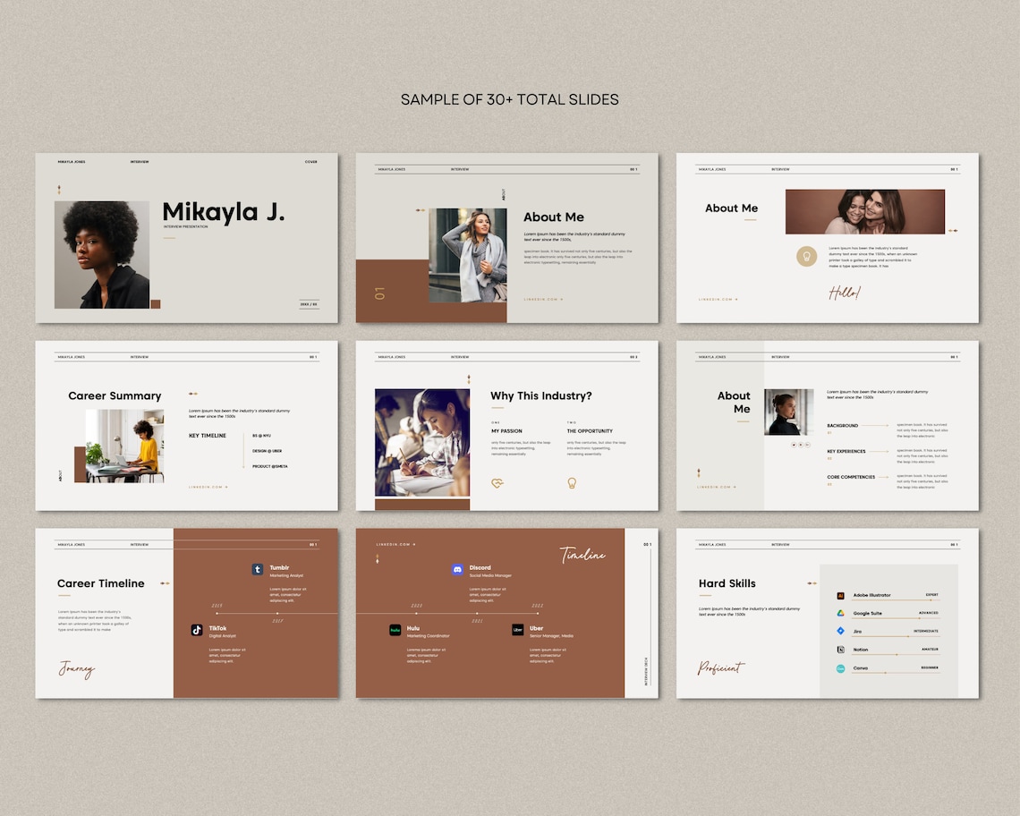 Job Interview Deck | Powerpoint Template | PPT File | Job Search ...